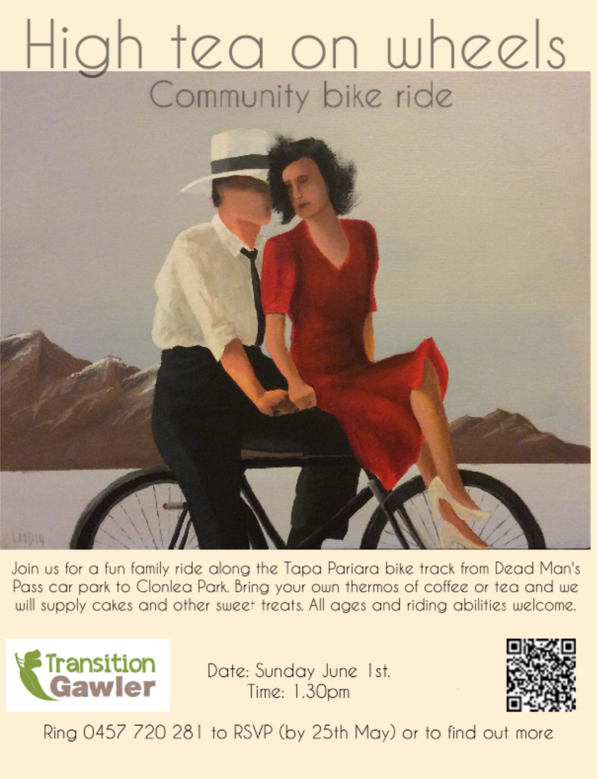 Get On Your Bike Gawler (GOYBG) brings you…….. High Tea On Wheels ...